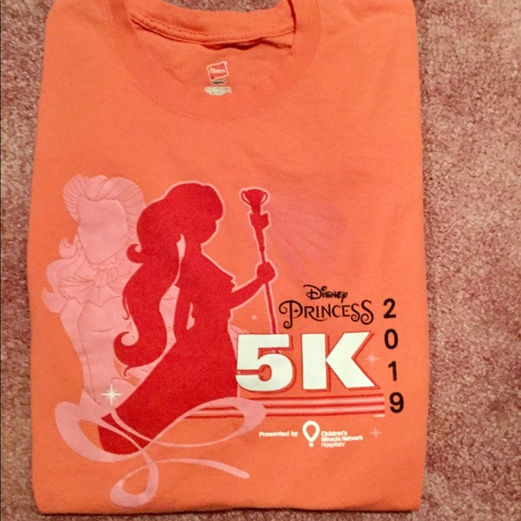 Hanes | Tops | 29 Rundisney Princess 5k Tshirt | Poshmark